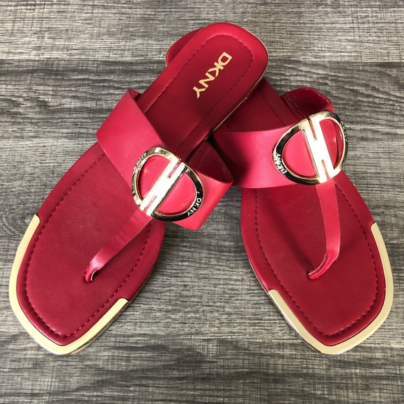 Dkny | Shoes | Euc Dkny Red Sandals | Poshmark